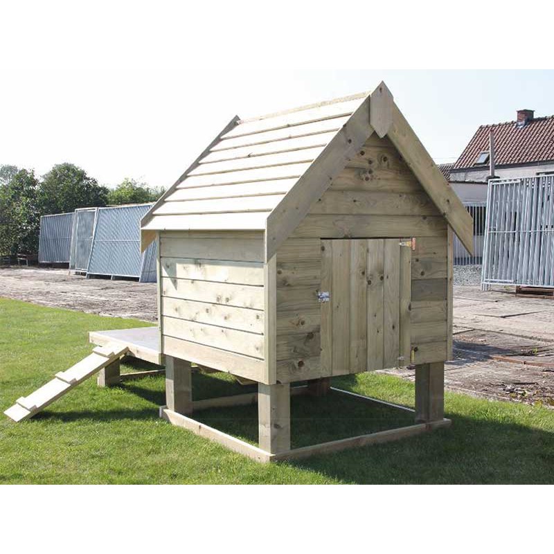 Geitenhok met terras ( 120 x 120 x 185 cm ) :: Het Bressehuis